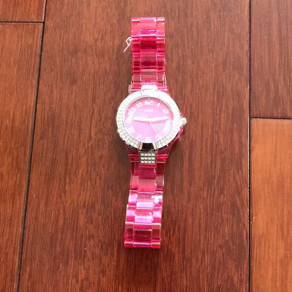 Guess | Other | Guess Pink Plastic Watch | Poshmark